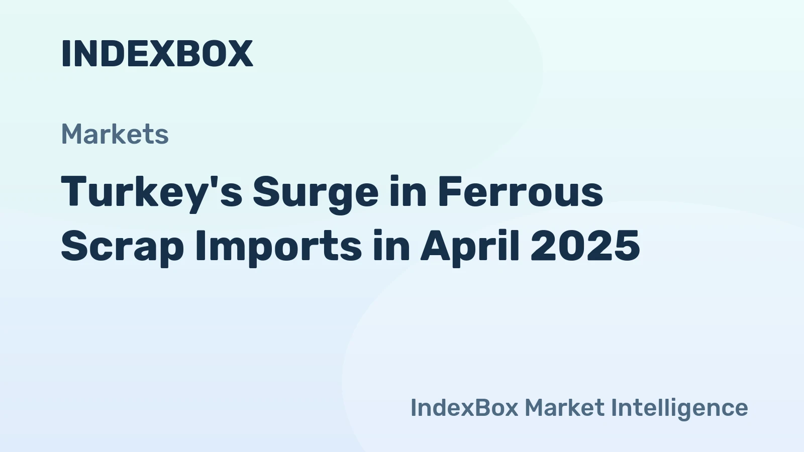 Turkey's Surge in Ferrous Scrap Imports in April 2025