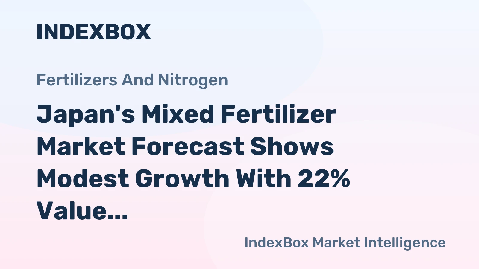 Japan's Mixed Fertilizer Market Forecast Shows Modest Growth With 22% Value CAGR Through 2035