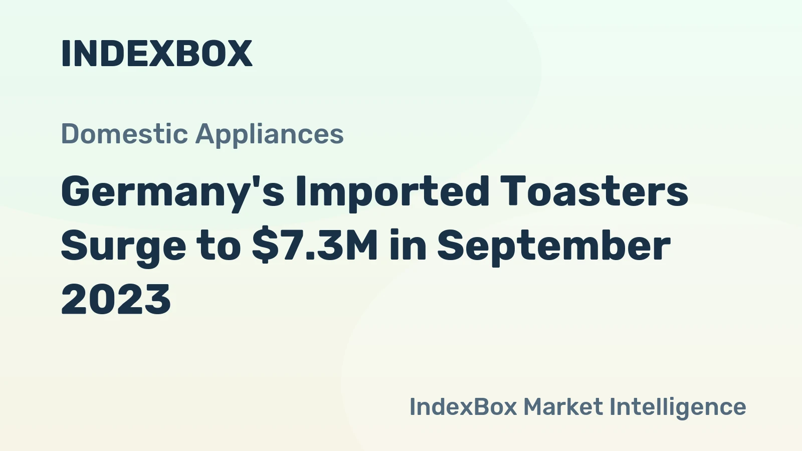 Germany's Imported Toasters Surge to $7.3M in September 2023