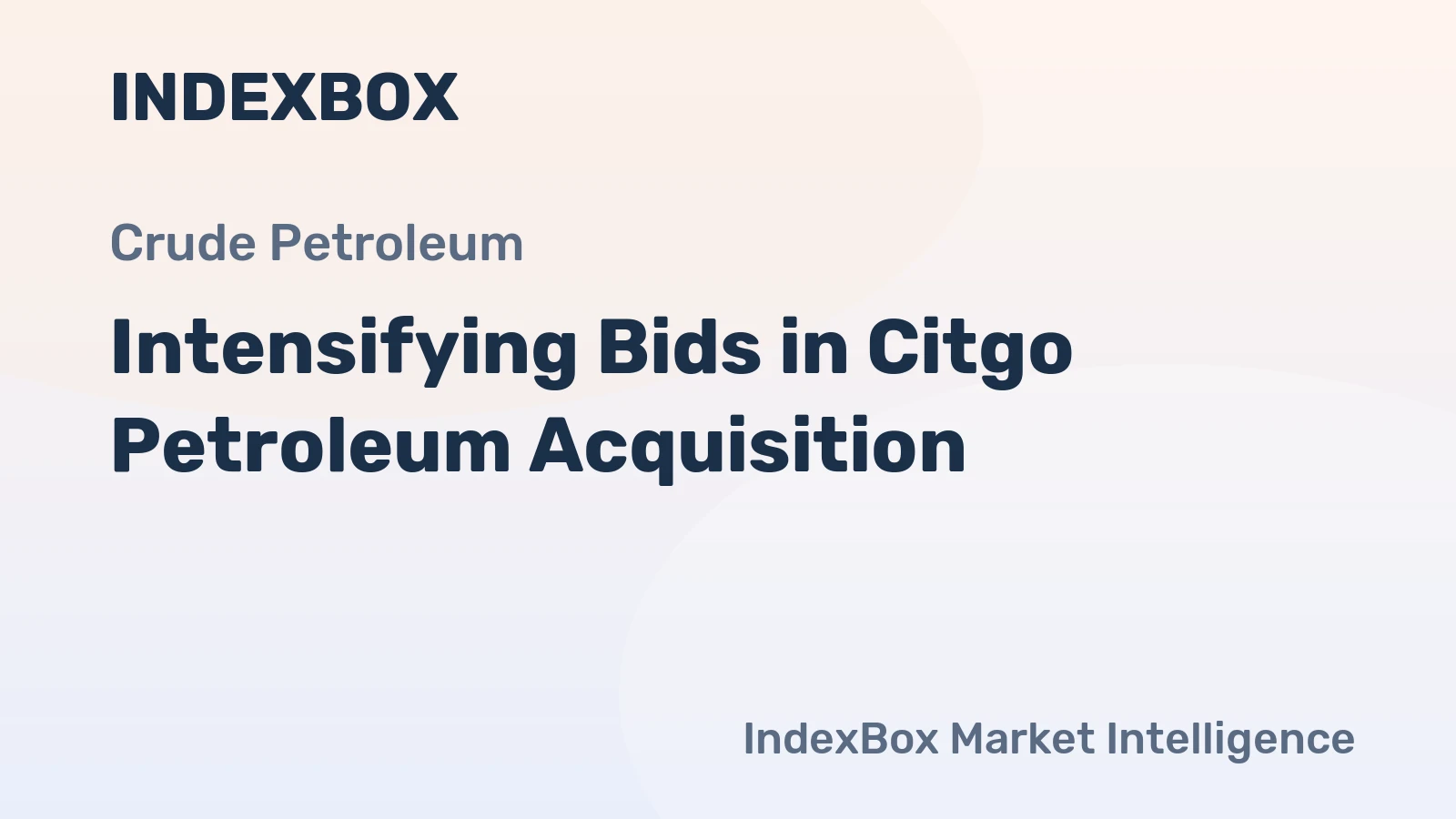 Intensifying Bids in Citgo Petroleum Acquisition