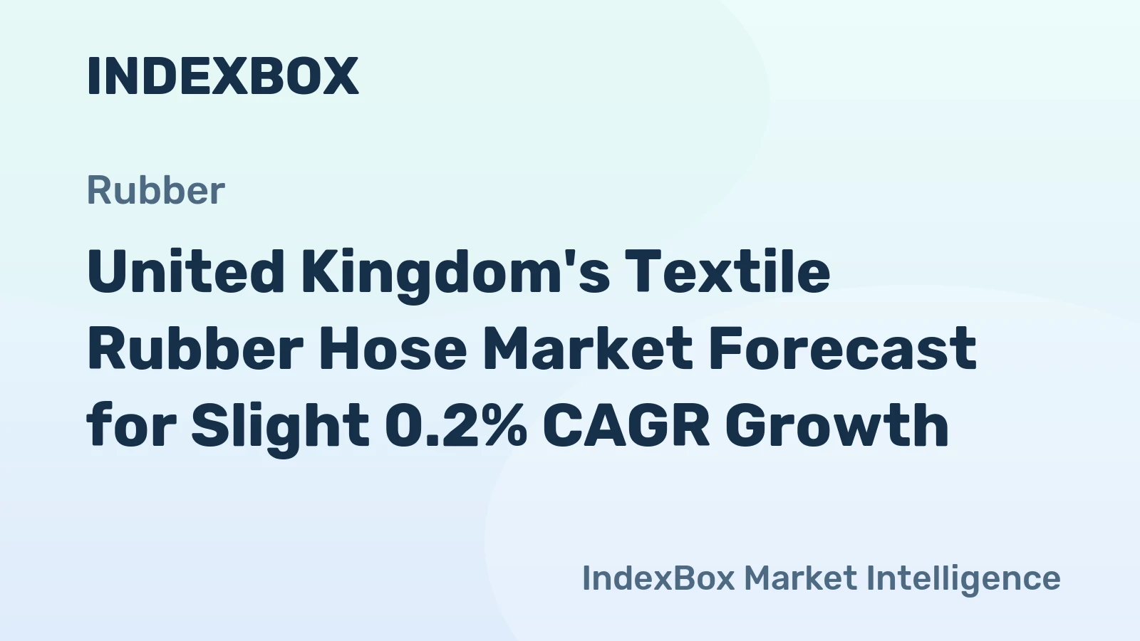 United Kingdom's Textile Rubber Hose Market Forecast for Slight 0.2% CAGR Growth