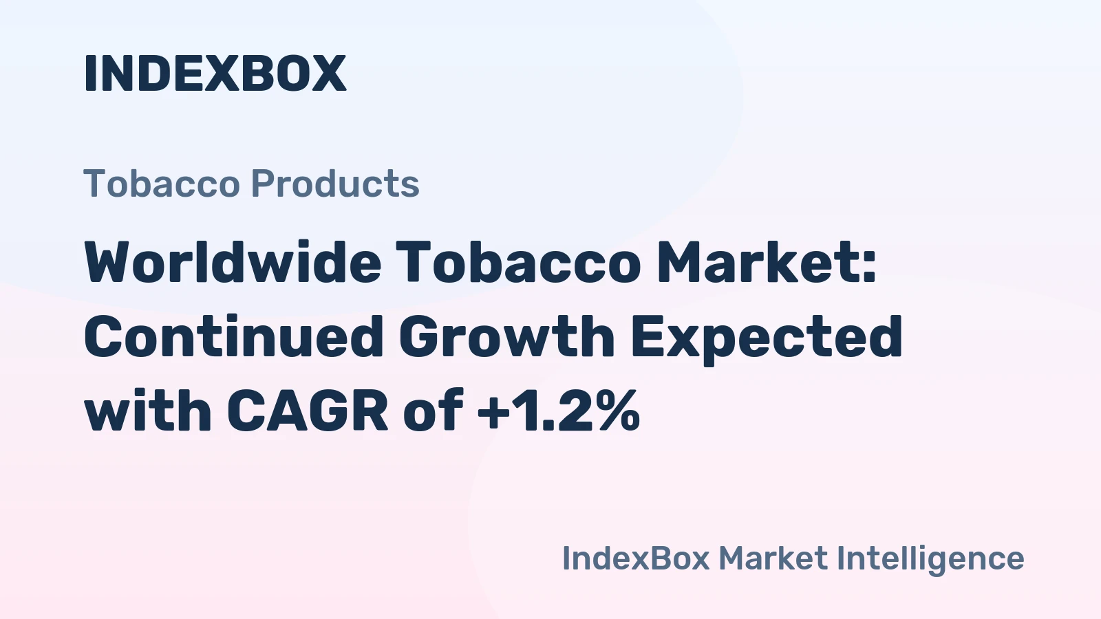 Worldwide Tobacco Market: Continued Growth Expected with CAGR of +1.2%
