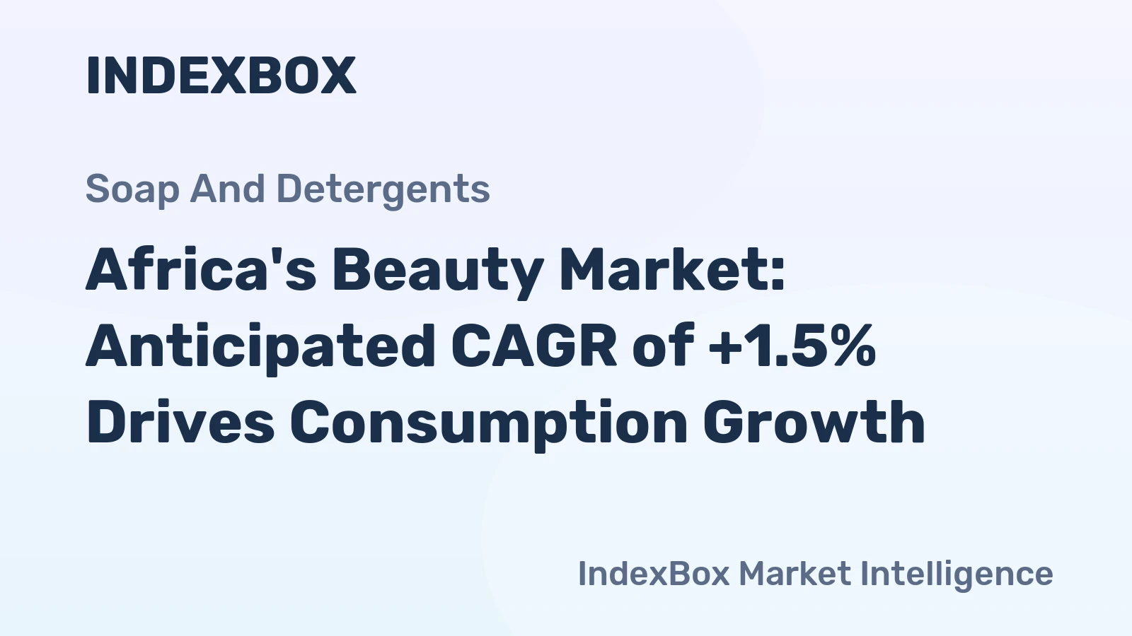 Africa's Beauty Market: Anticipated CAGR of +1.5% Drives Consumption Growth