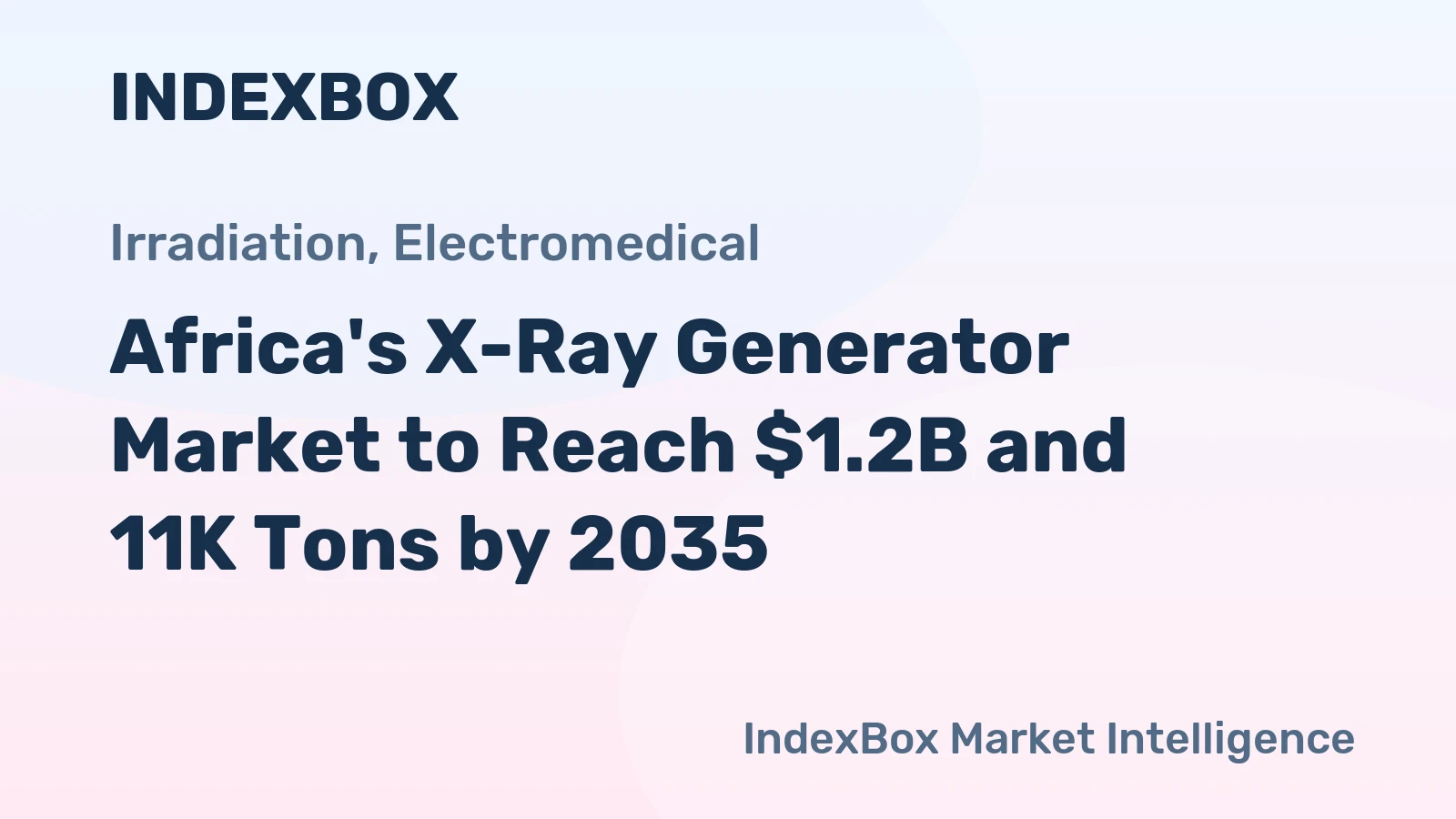 Africa's X-Ray Generator Market to Reach $1.2B and 11K Tons by 2035