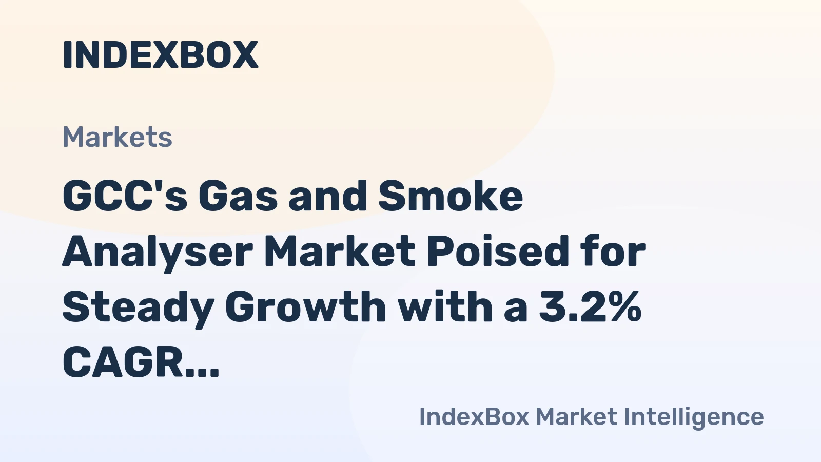 GCC's Gas and Smoke Analyser Market Poised for Steady Growth with a 3.2% CAGR