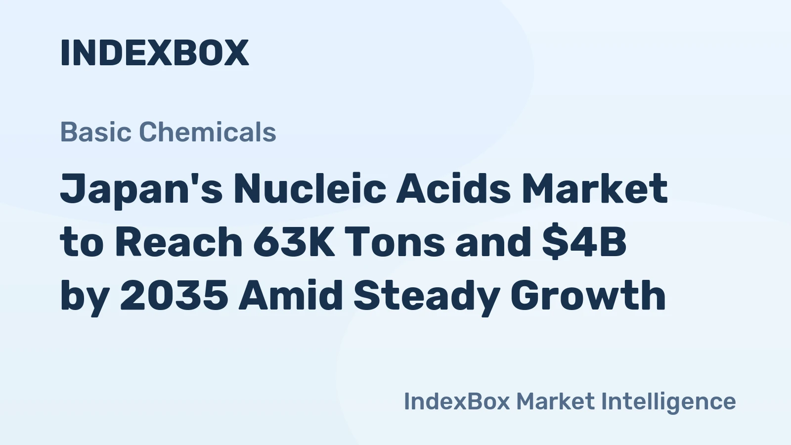 Japan's Nucleic Acids Market to Reach 63K Tons and $4B by 2035 Amid Steady Growth
