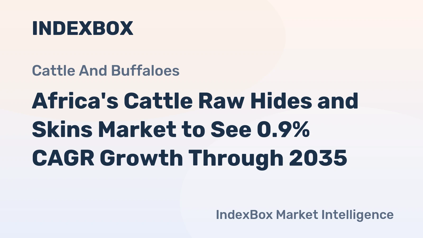 Africa's Cattle Raw Hides and Skins Market to See 0.9% CAGR Growth Through 2035