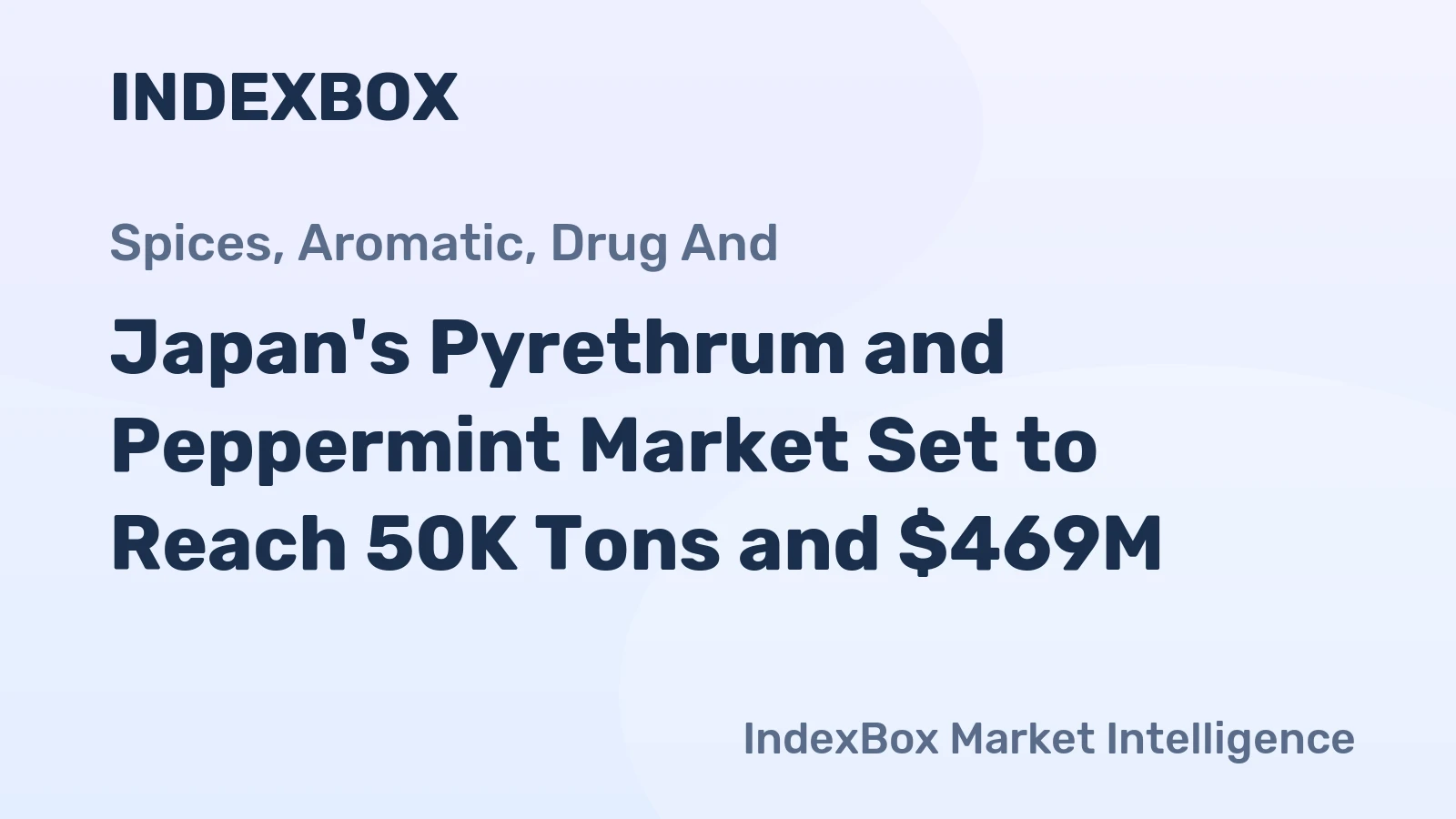 Japan's Pyrethrum and Peppermint Market Set to Reach 50K Tons and $469M