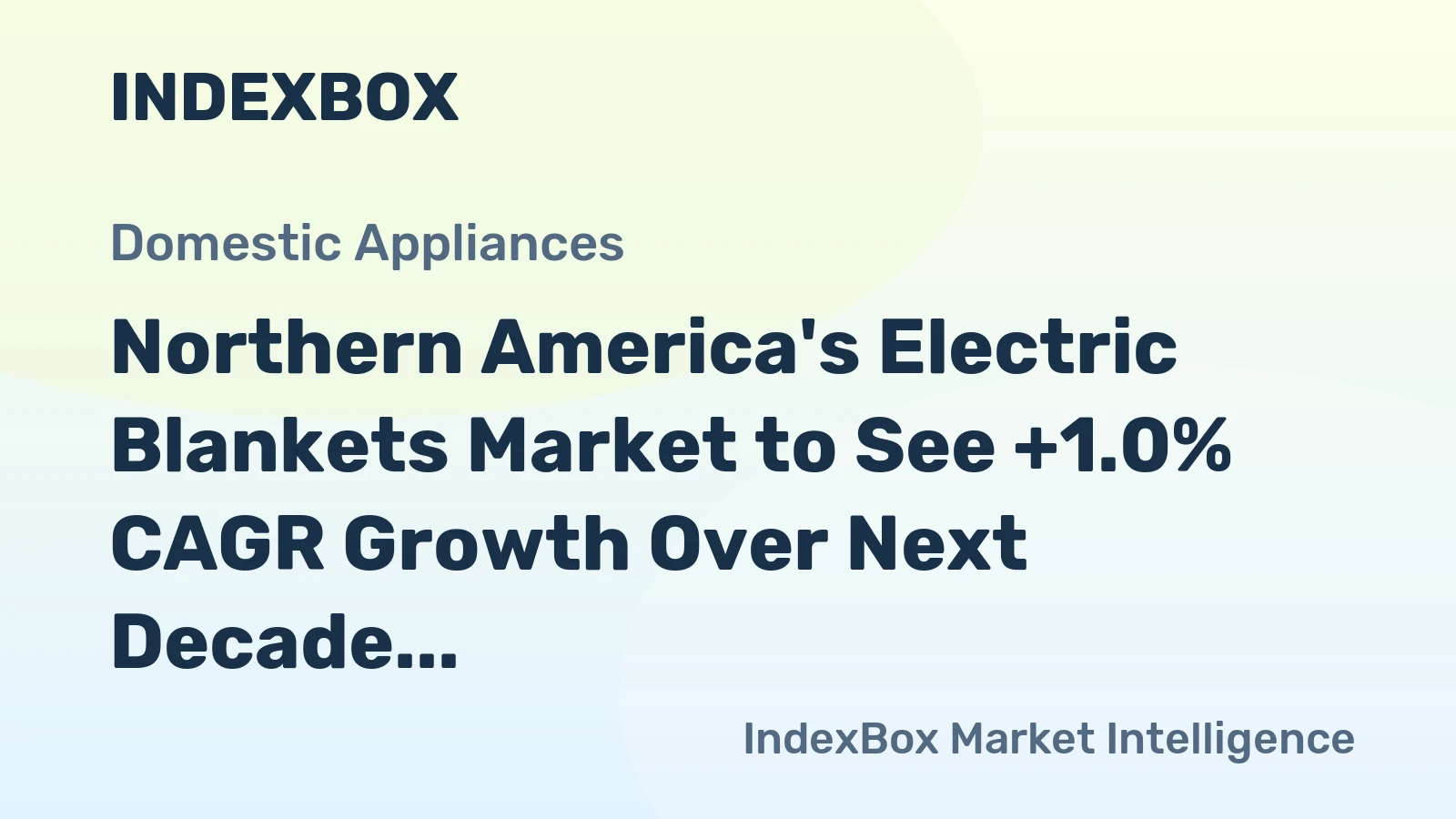 Northern America's Electric Blankets Market to See +1.0% CAGR Growth Over Next Decade, Reaching $202M by 2035