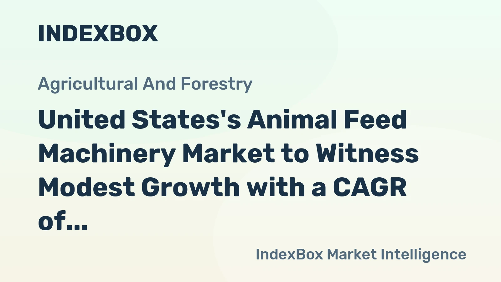 United States's Animal Feed Machinery Market to Witness Modest Growth with a CAGR of +1.5% from 2024 to 2035