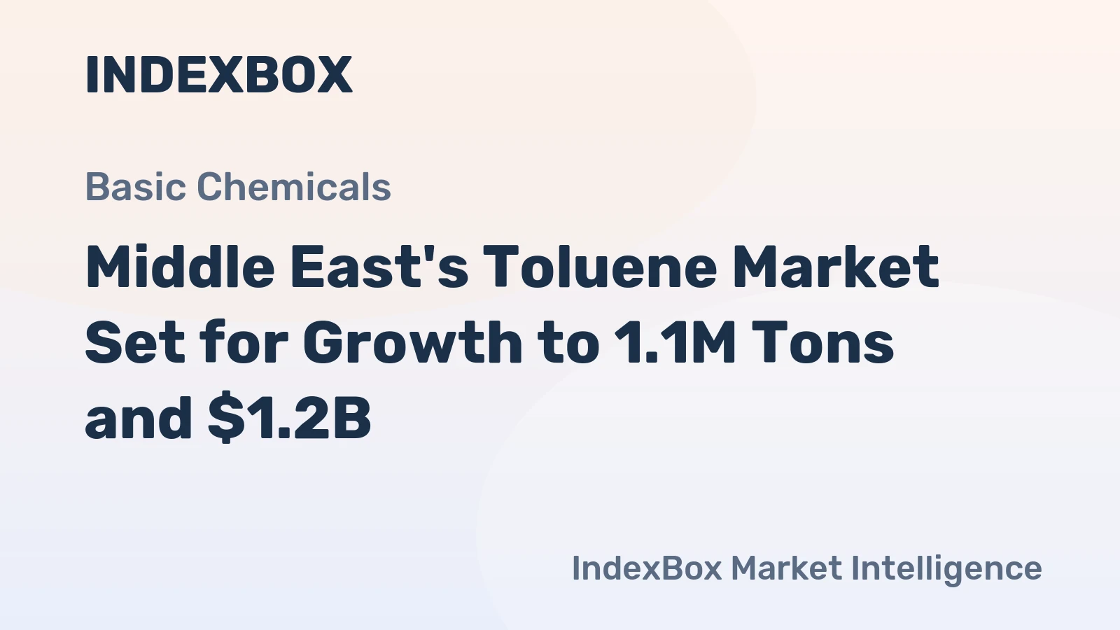 Middle East's Toluene Market Set for Growth to 1.1M Tons and $1.2B
