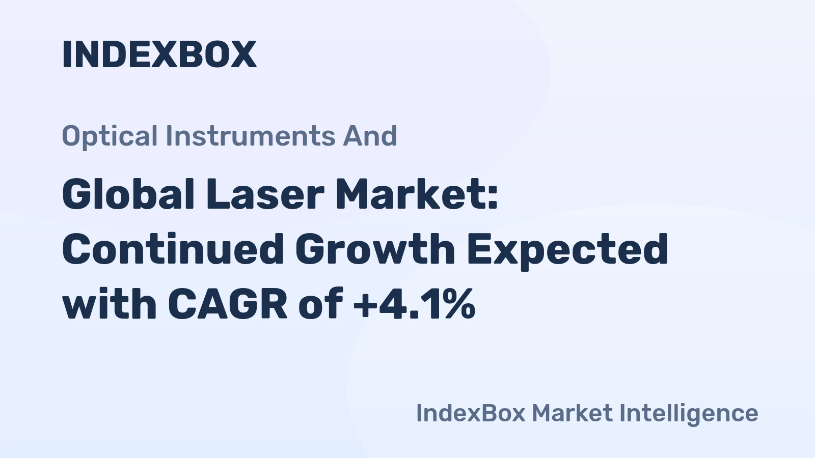 Global Laser Market: Continued Growth Expected with CAGR of +4.1%