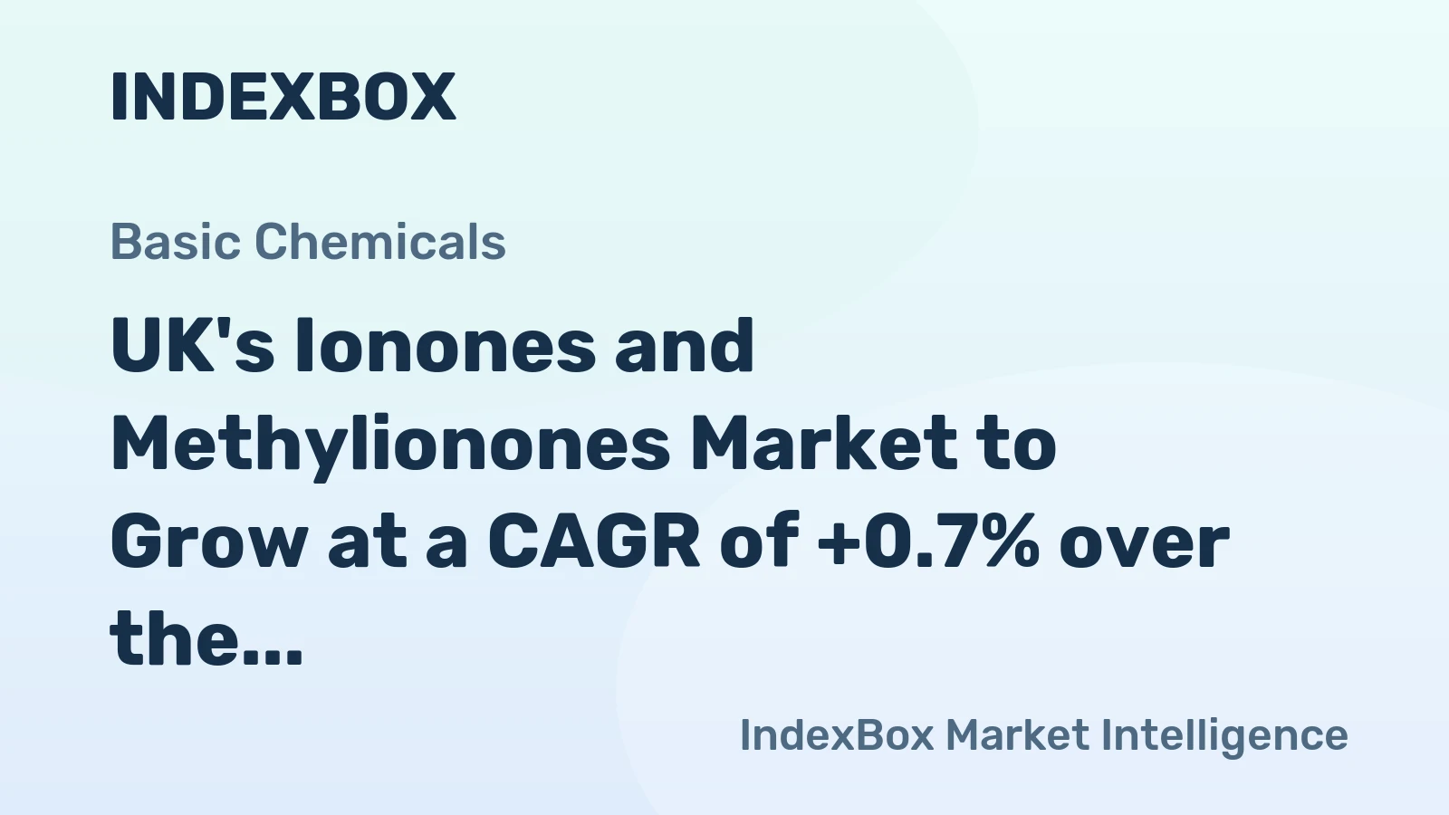 UK's Ionones and Methylionones Market to Grow at a CAGR of +0.7% over the Next Decade