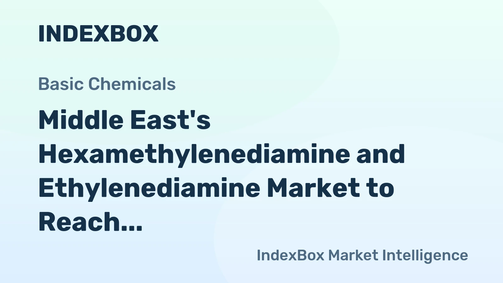 Middle East's Hexamethylenediamine and Ethylenediamine Market to Reach $1.2B by 2035 with CAGR of +1.2%