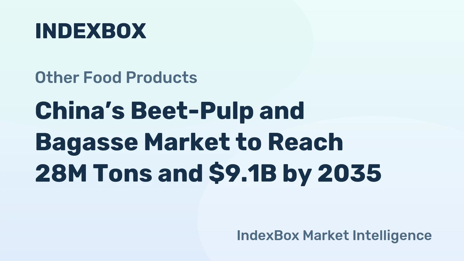 China’s Beet-Pulp and Bagasse Market to Reach 28M Tons and $9.1B by 2035