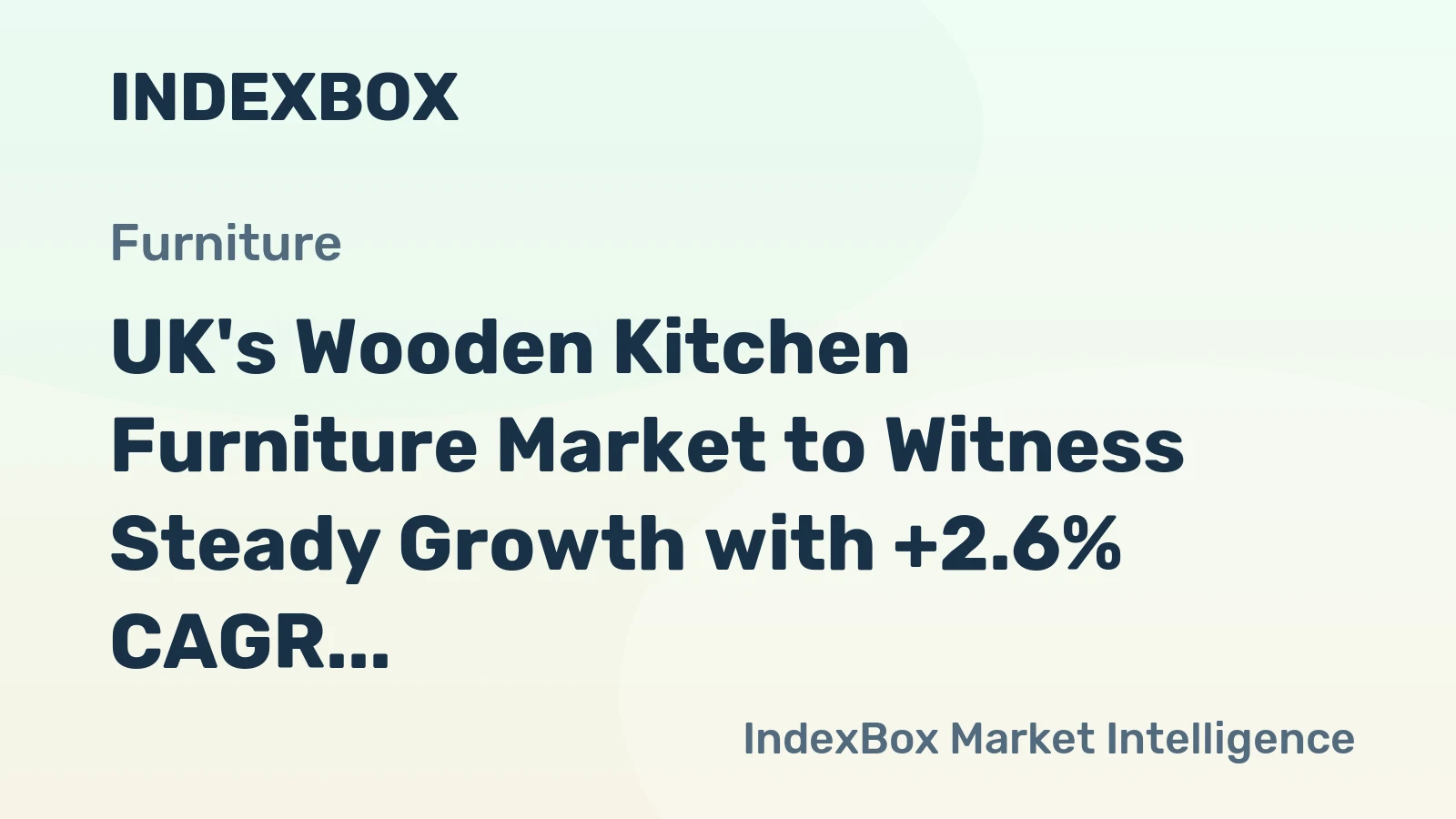 UK's Wooden Kitchen Furniture Market to Witness Steady Growth with +2.6% CAGR Over Next Decade