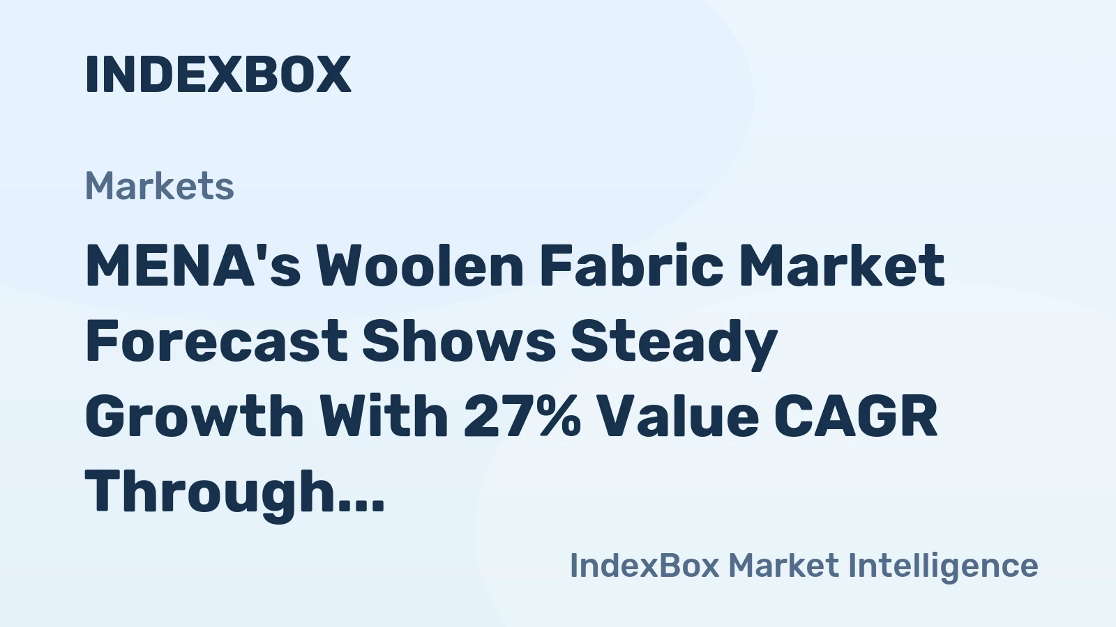 MENA's Woolen Fabric Market Forecast Shows Steady Growth With 27% Value CAGR Through 2035