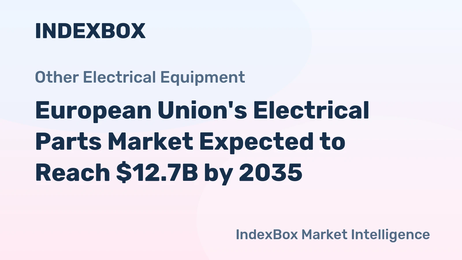 European Union's Electrical Parts Market Expected to Reach $12.7B by 2035