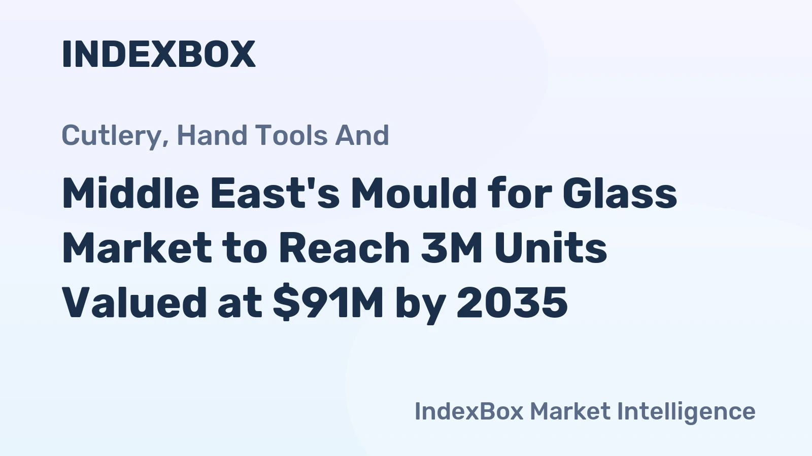 Middle East's Mould for Glass Market to Reach 3M Units Valued at $91M by 2035