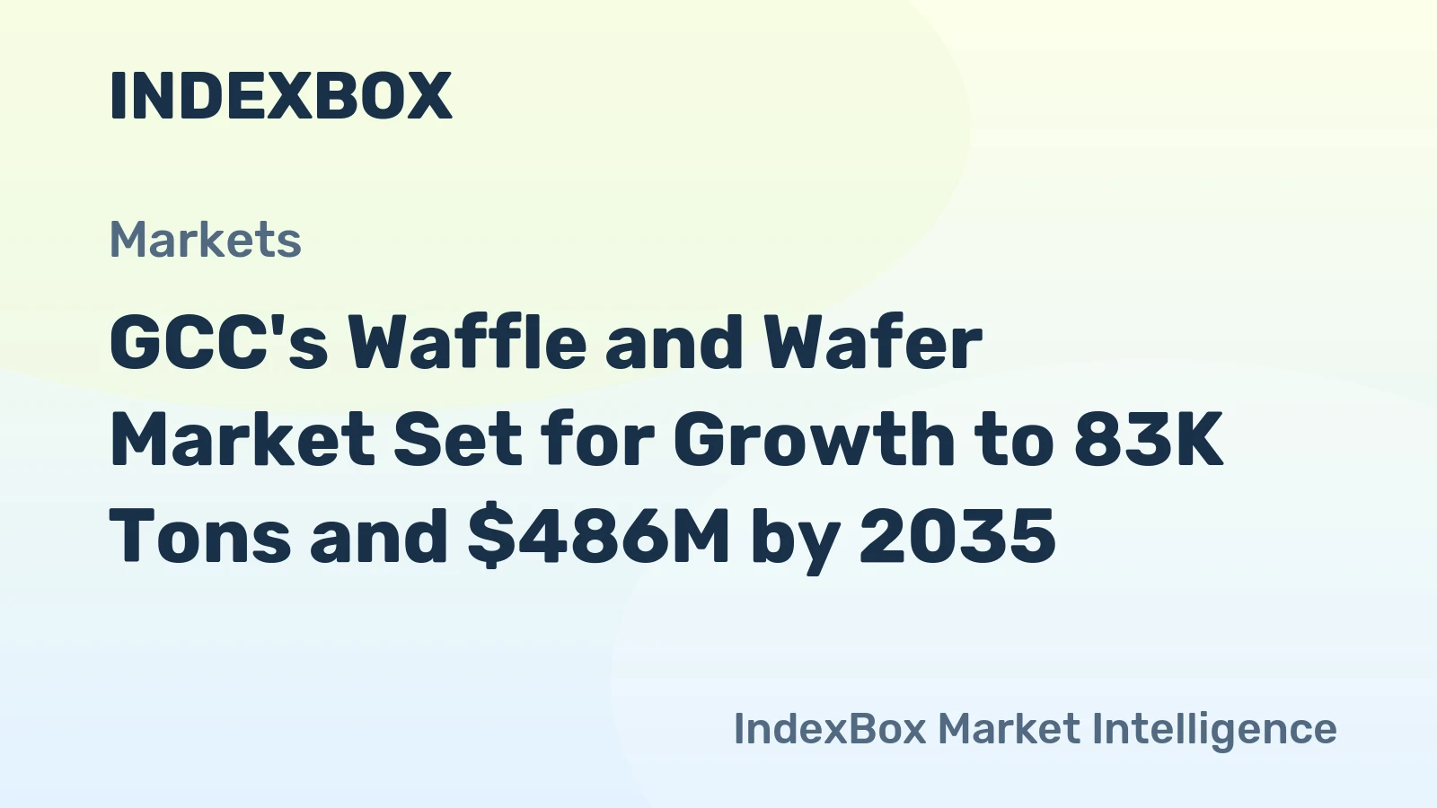 GCC's Waffle and Wafer Market Set for Growth to 83K Tons and $486M by 2035