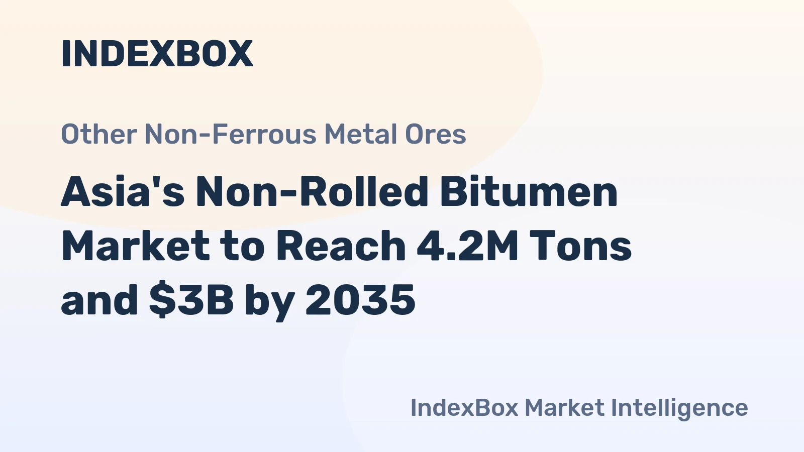 Asia's Non-Rolled Bitumen Market to Reach 4.2M Tons and $3B by 2035