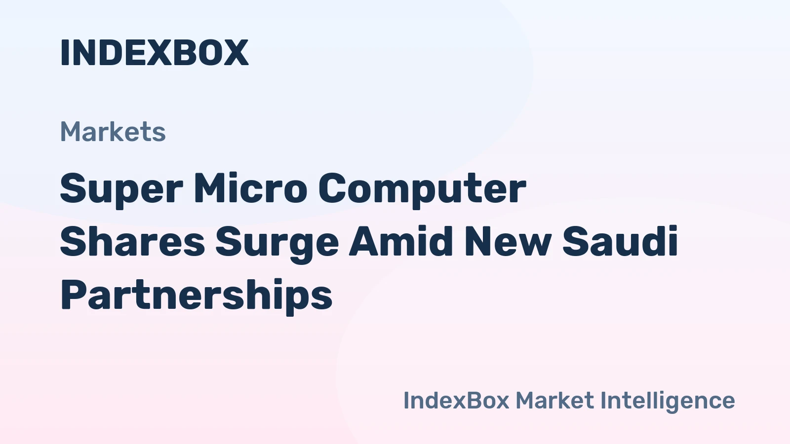 Super Micro Computer Shares Surge Amid New Saudi Partnerships