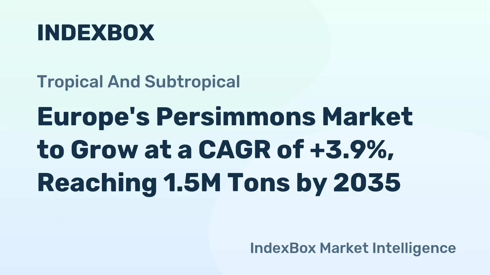 Europe's Persimmons Market to Grow at a CAGR of +3.9%, Reaching 1.5M Tons by 2035