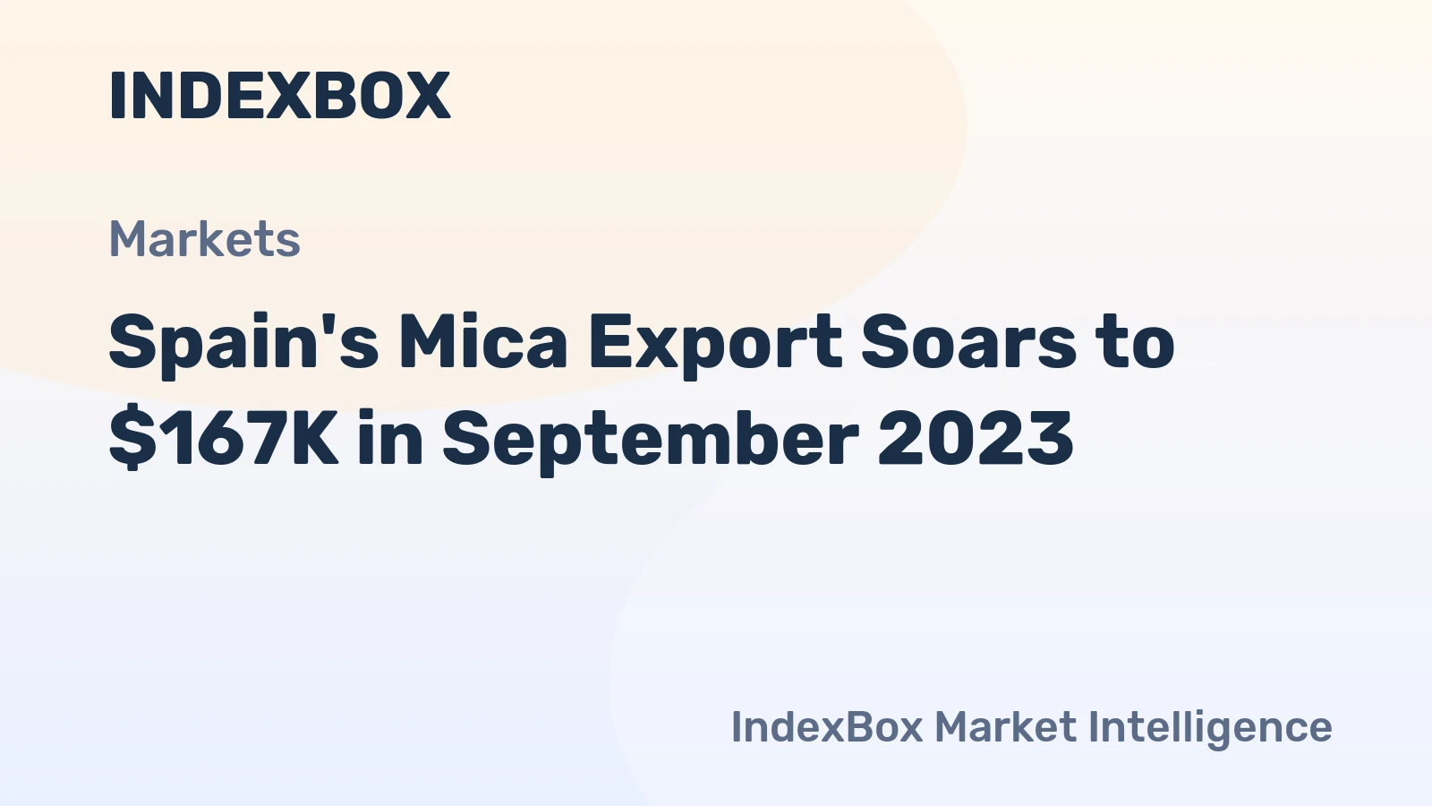 Spain's Mica Export Soars to $167K in September 2023