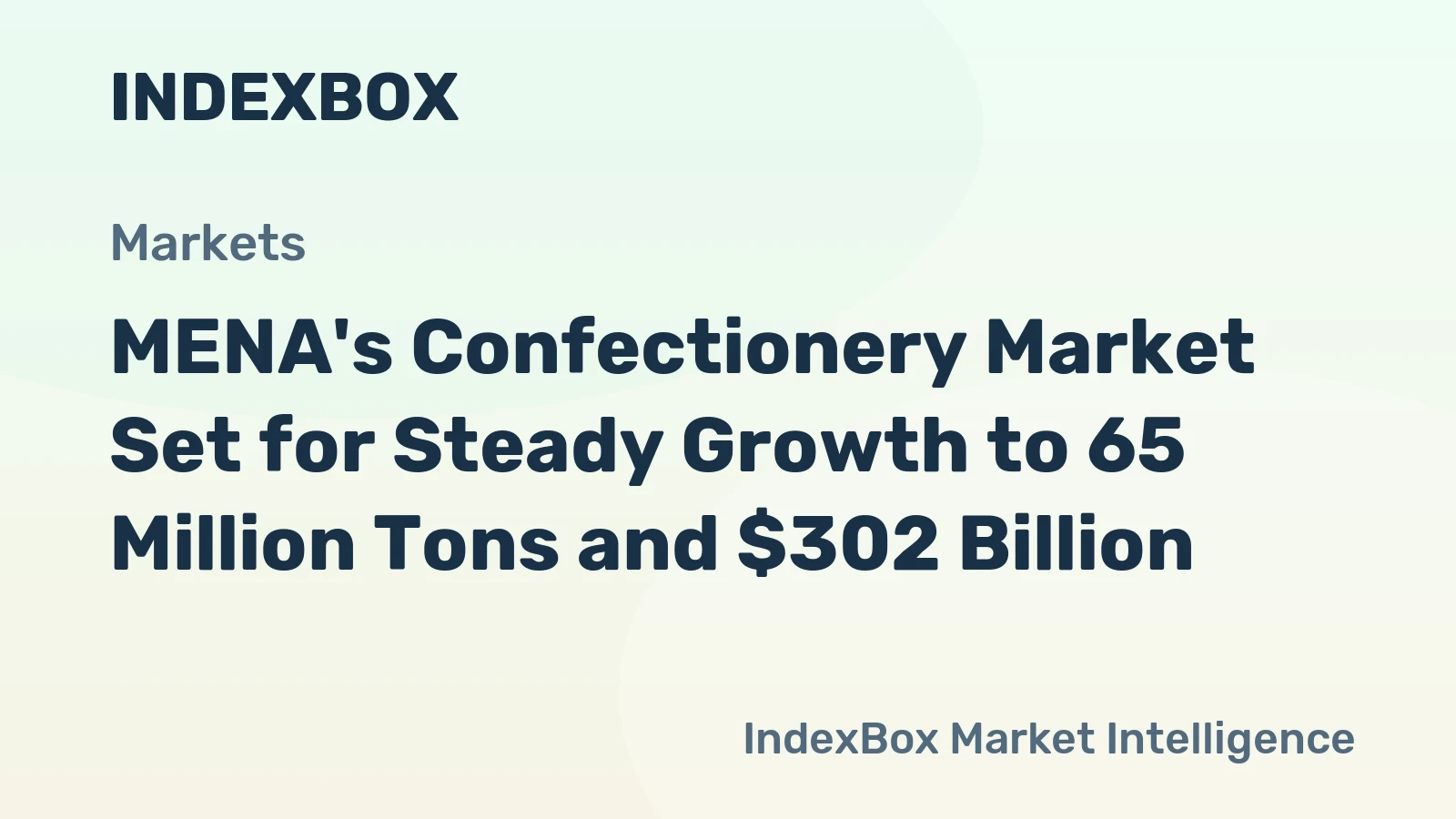MENA's Confectionery Market Set for Steady Growth to 65 Million Tons and $302 Billion