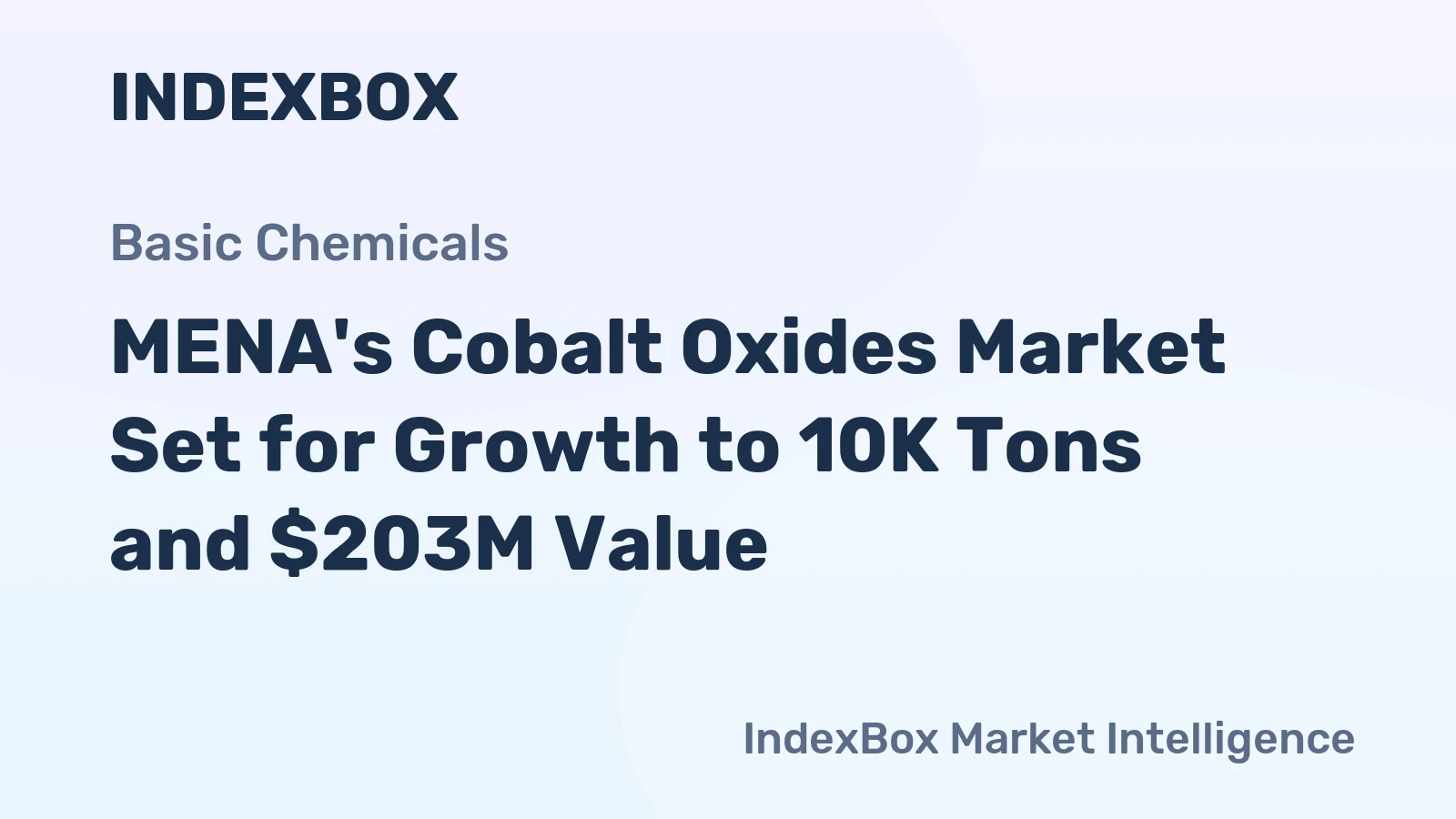 MENA's Cobalt Oxides Market Set for Growth to 10K Tons and $203M Value