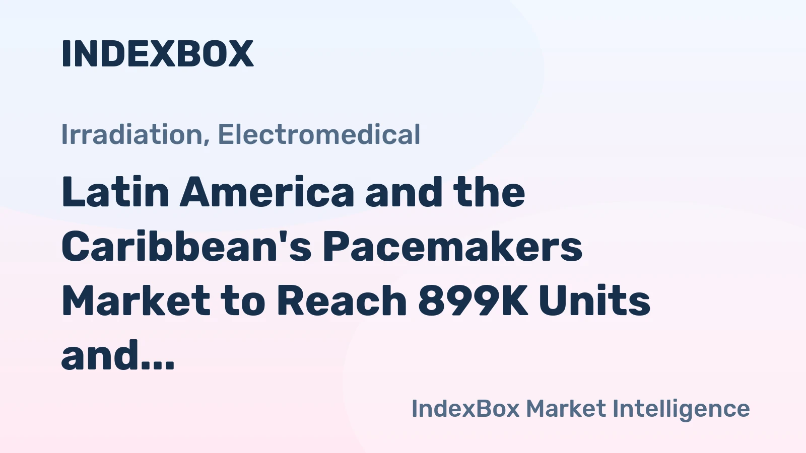 Latin America and the Caribbean's Pacemakers Market to Reach 899K Units and $1.1B by 2035