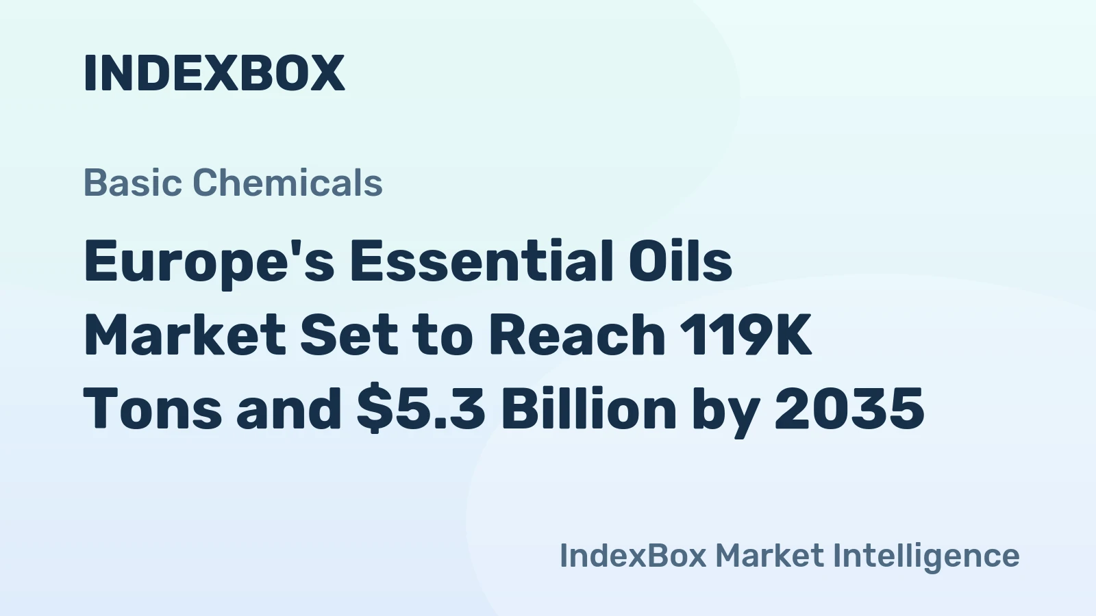 Europe's Essential Oils Market Set to Reach 119K Tons and $5.3 Billion by 2035