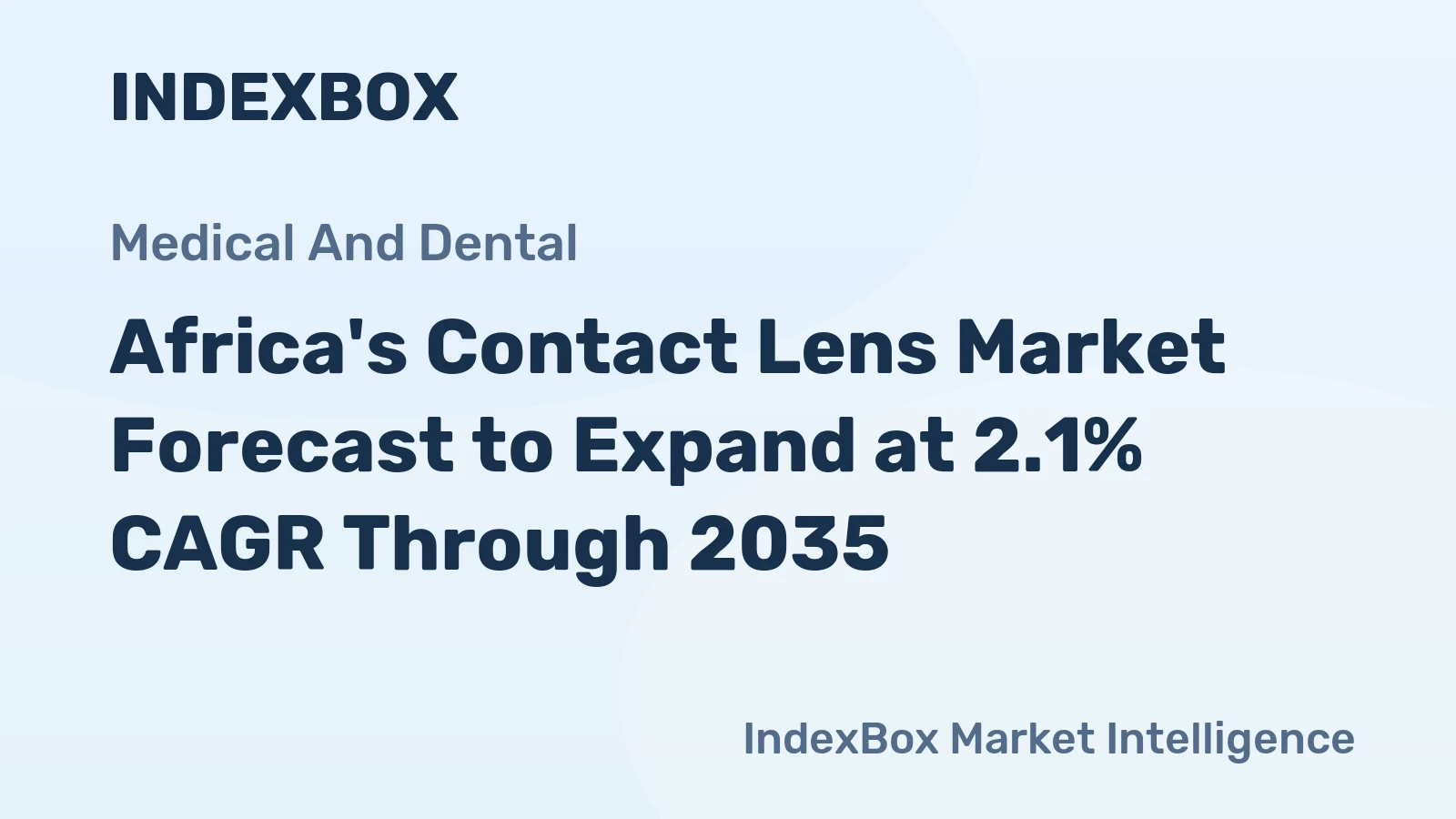 Africa's Contact Lens Market Forecast to Expand at 2.1% CAGR Through 2035