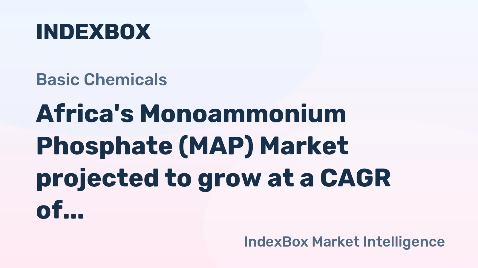 Africa's Monoammonium Phosphate (MAP) Market projected to grow at a CAGR of +3.1% in volume and +3.8% in value terms from 2024 to 2035