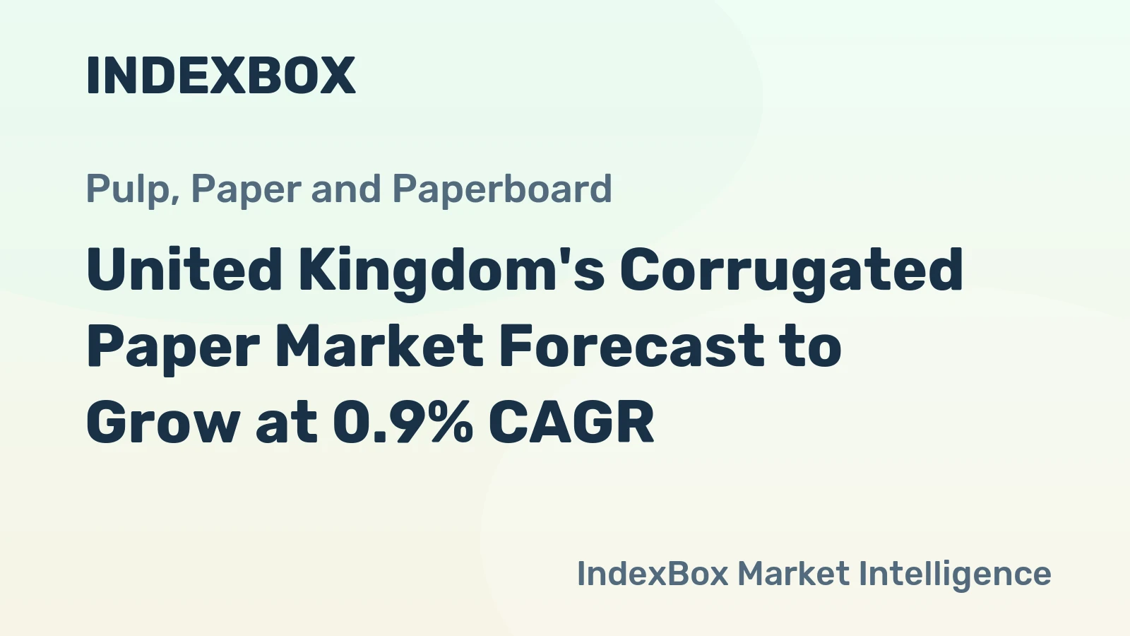 United Kingdom's Corrugated Paper Market Forecast to Grow at 0.9% CAGR