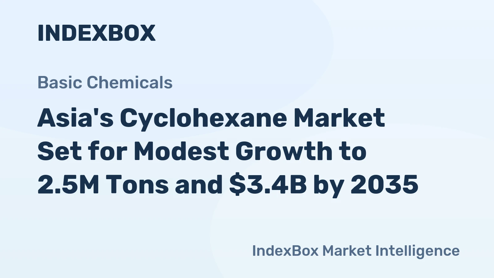 Asia's Cyclohexane Market Set for Modest Growth to 2.5M Tons and $3.4B by 2035
