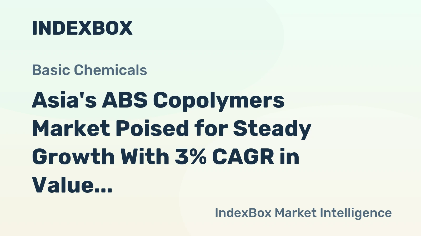Asia's ABS Copolymers Market Poised for Steady Growth With 3% CAGR in Value Through 2035