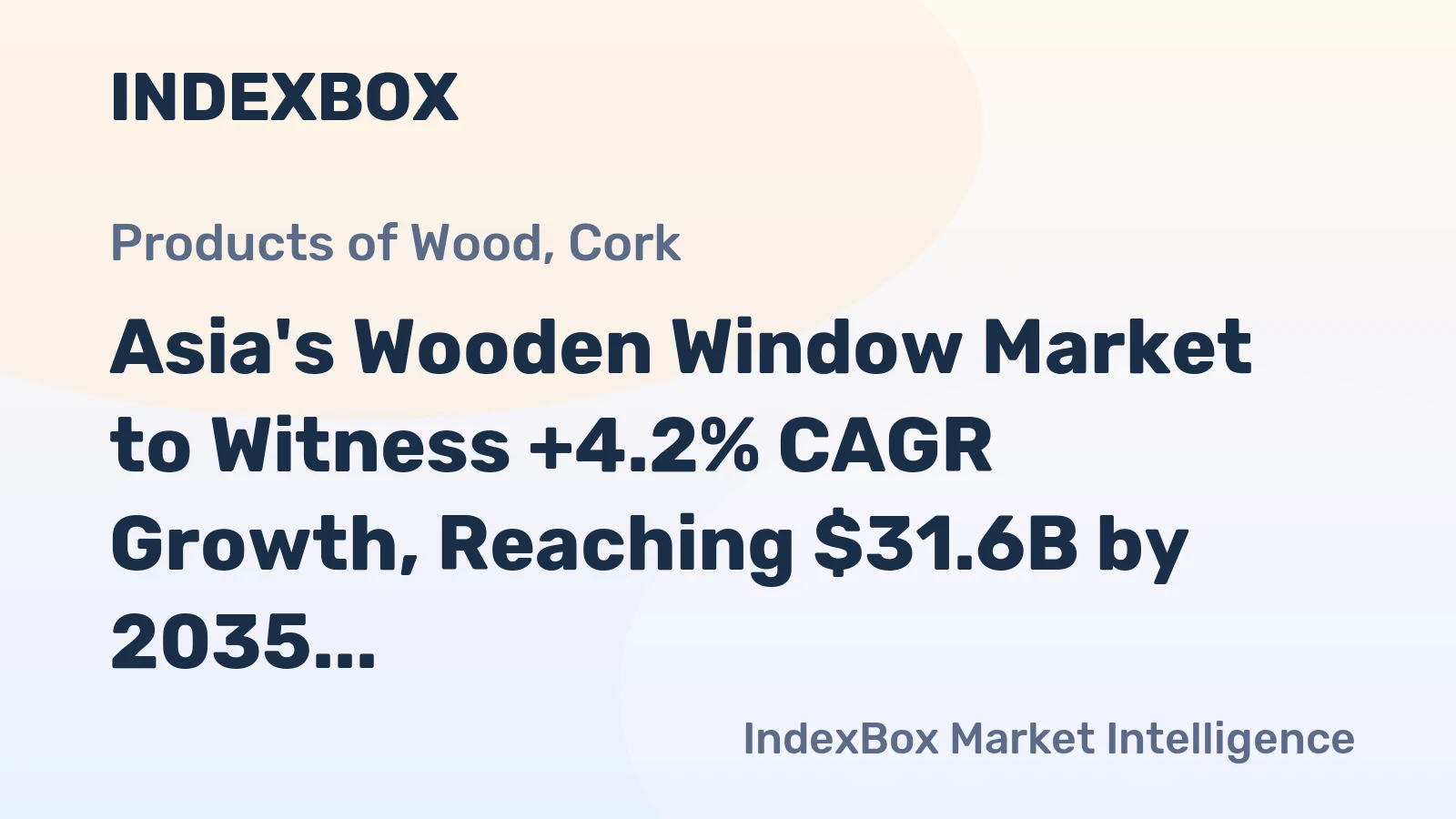 Asia's Wooden Window Market to Witness +4.2% CAGR Growth, Reaching $31.6B by 2035