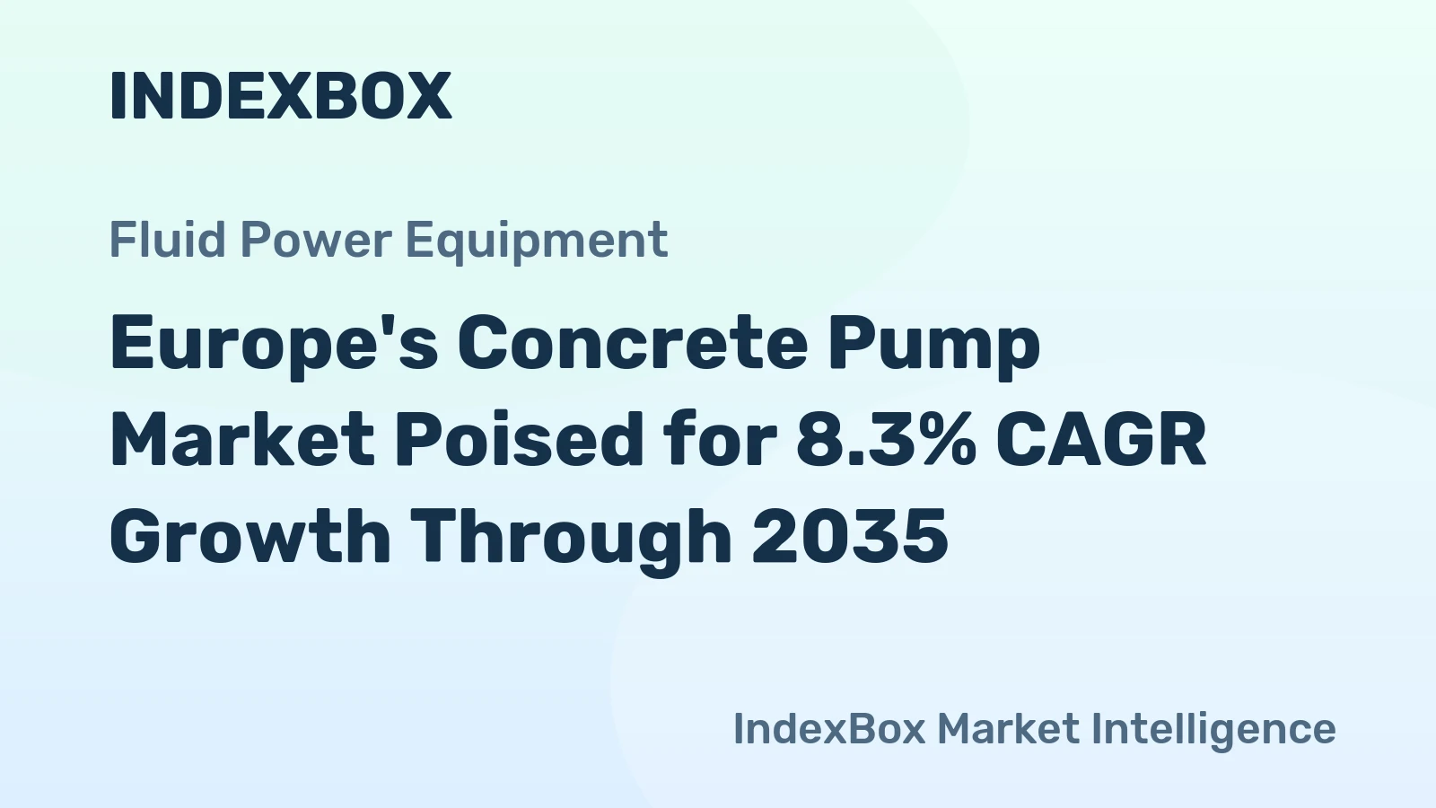 Europe's Concrete Pump Market Poised for 8.3% CAGR Growth Through 2035