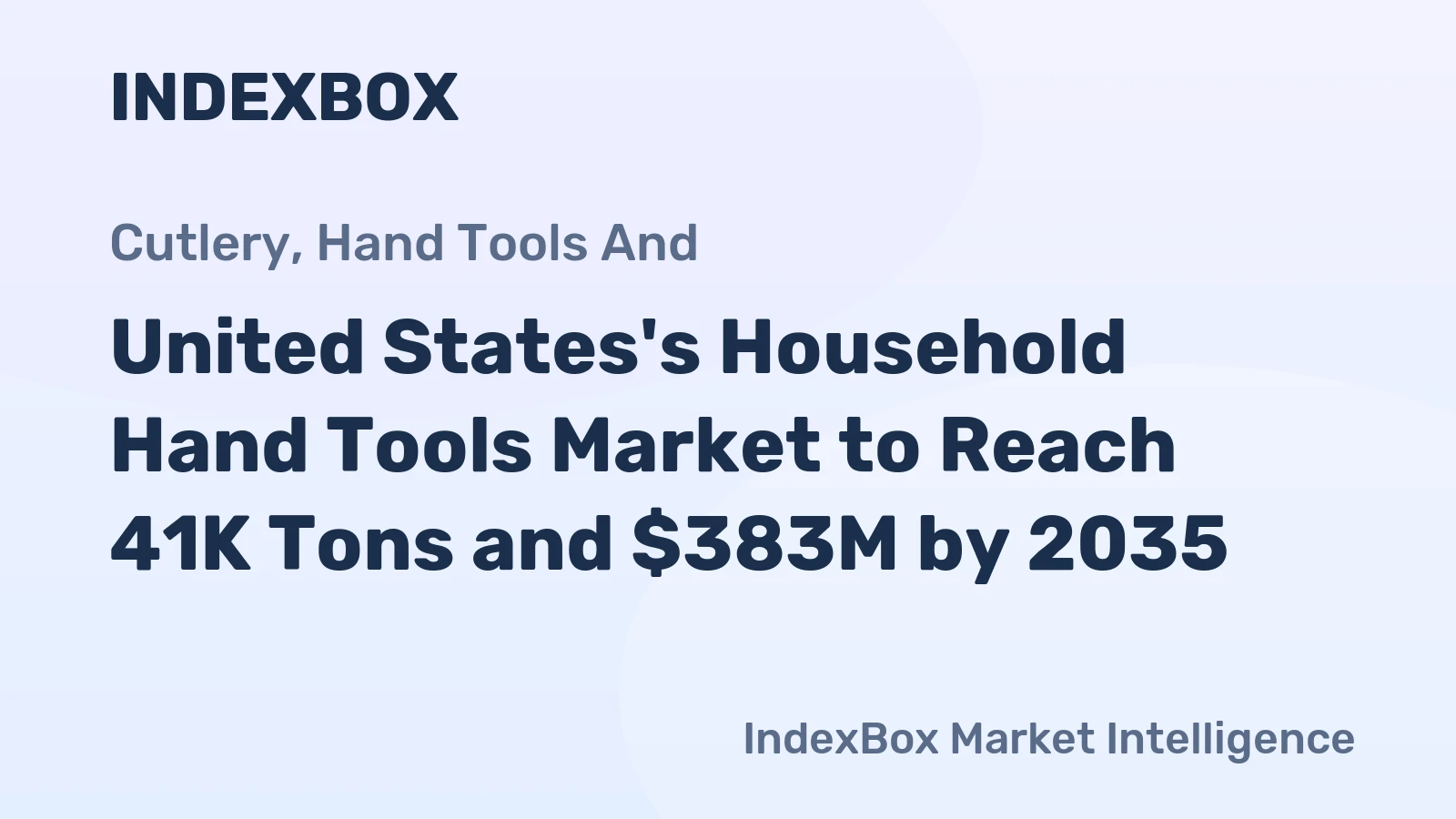 United States's Household Hand Tools Market to Reach 41K Tons and $383M by 2035