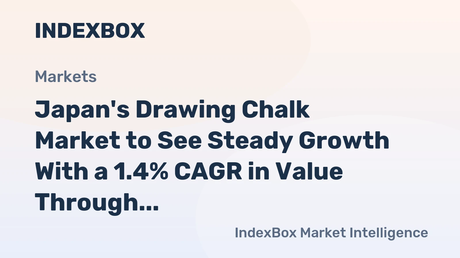 Japan's Drawing Chalk Market to See Steady Growth With a 1.4% CAGR in Value Through 2035