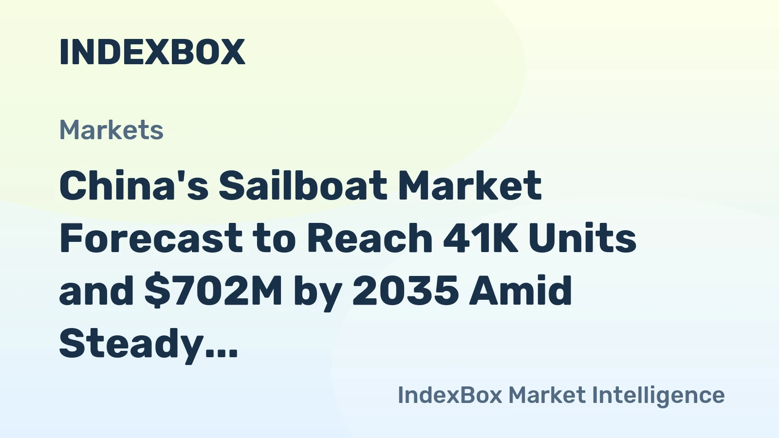 China's Sailboat Market Forecast to Reach 41K Units and $702M by 2035 Amid Steady Growth