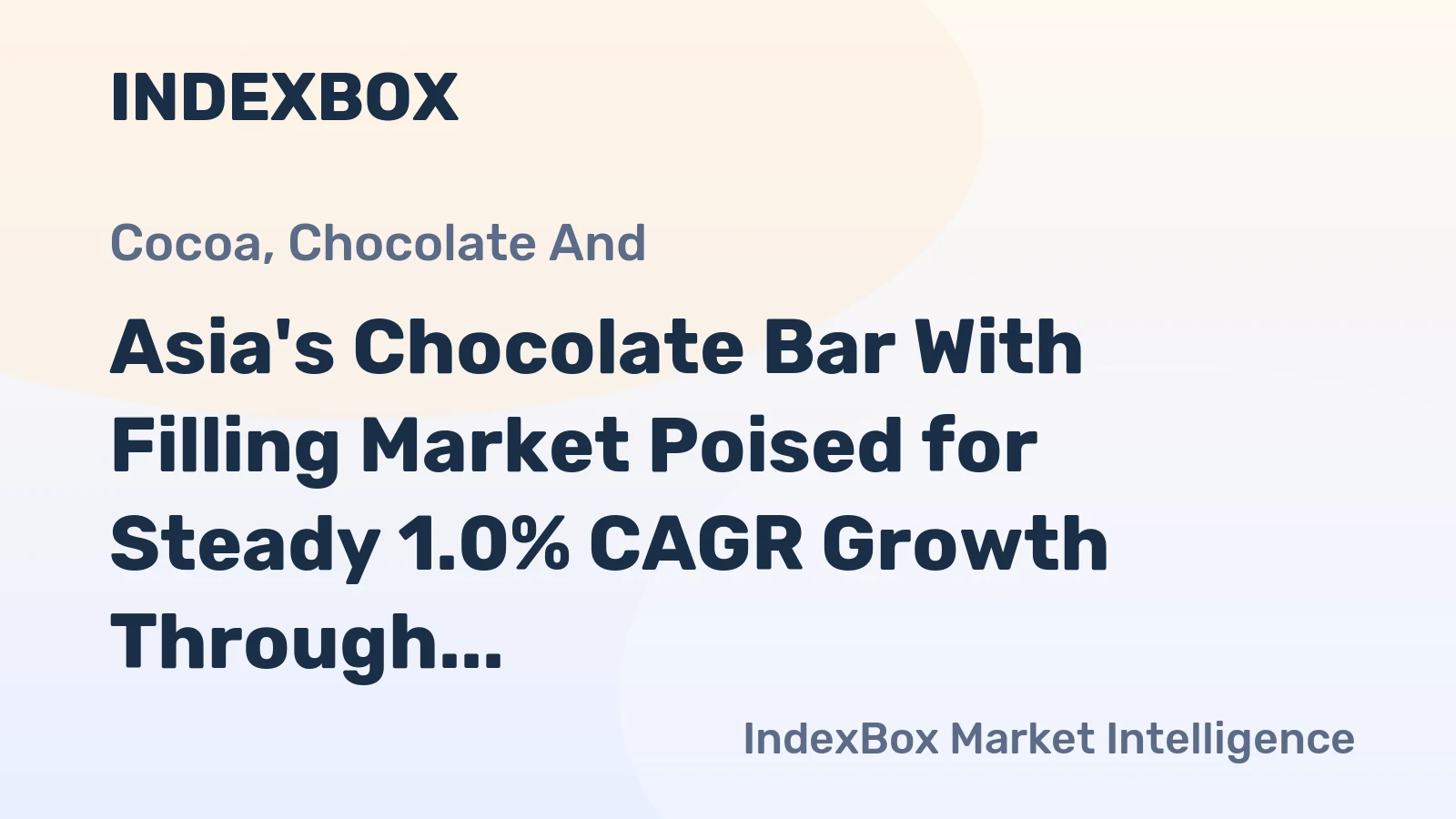 Asia's Chocolate Bar With Filling Market Poised for Steady 1.0% CAGR Growth Through 2035