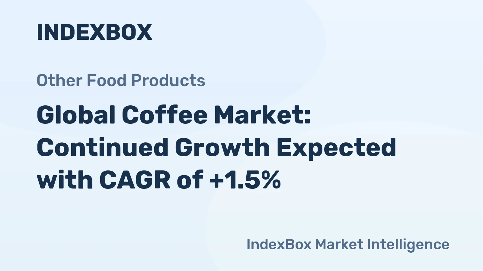 Global Coffee Market: Continued Growth Expected with CAGR of +1.5%