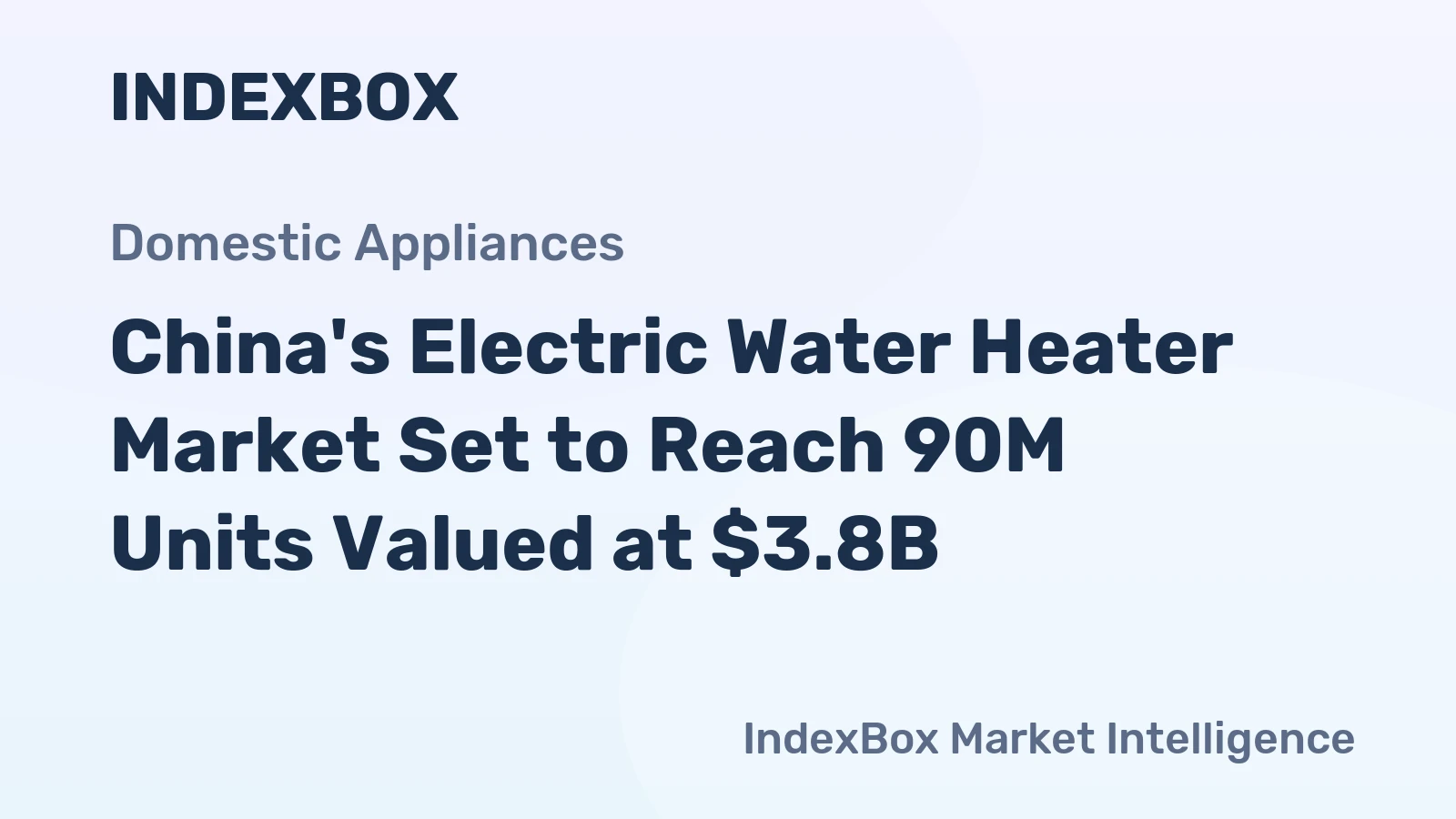 China's Electric Water Heater Market Set to Reach 90M Units Valued at $3.8B