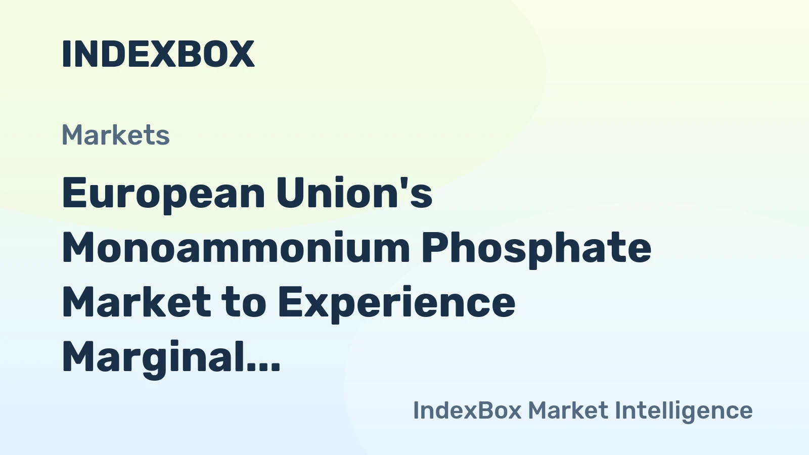 European Union's Monoammonium Phosphate Market to Experience Marginal Growth with 0.4% CAGR by 2035