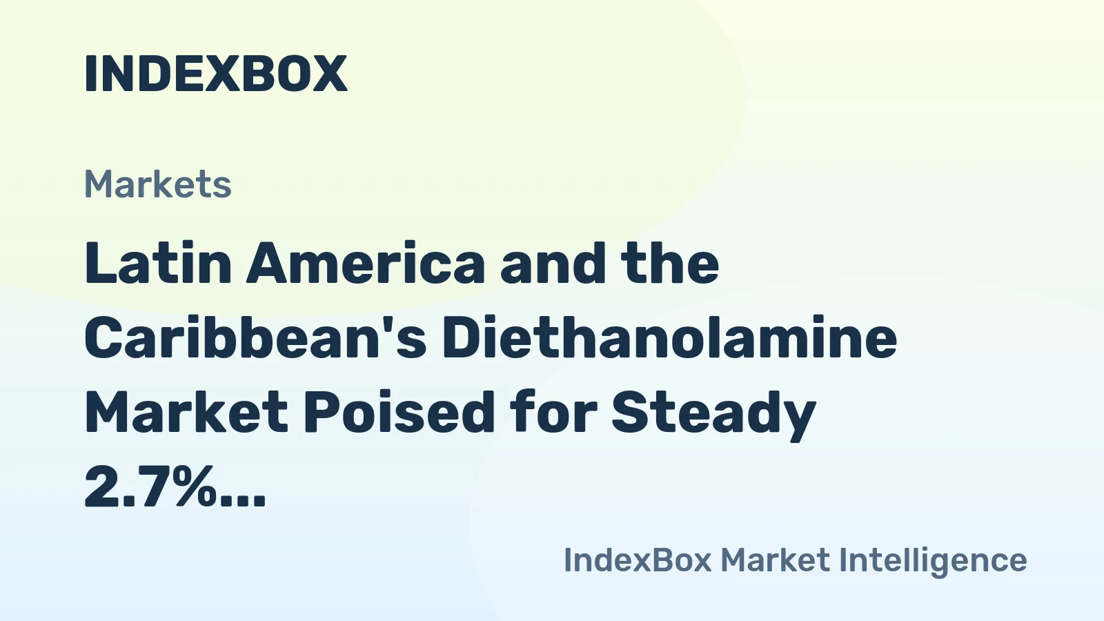 Latin America and the Caribbean's Diethanolamine Market Poised for Steady 2.7% CAGR Growth Through 2035