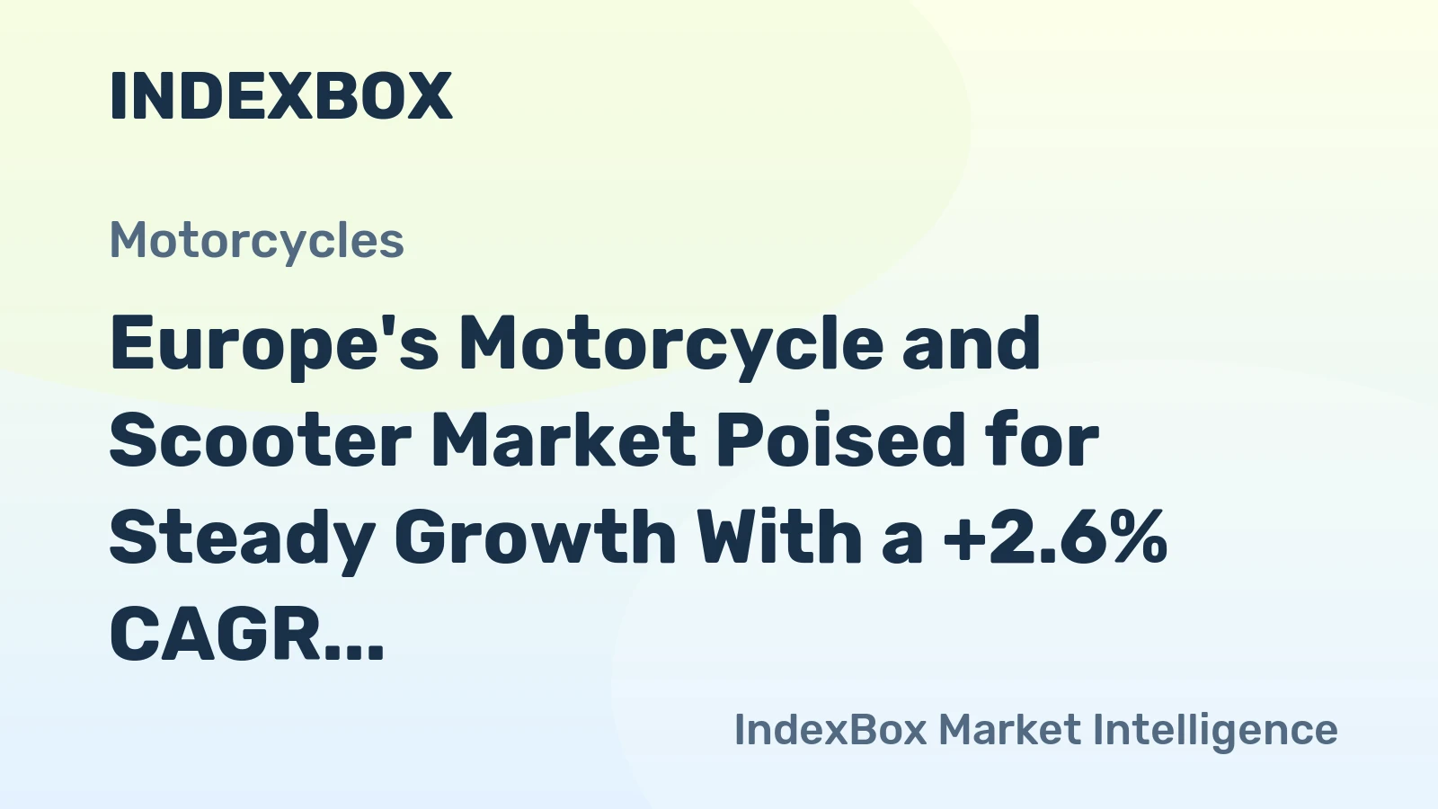 Europe's Motorcycle and Scooter Market Poised for Steady Growth With a +2.6% CAGR in Value Through 2035