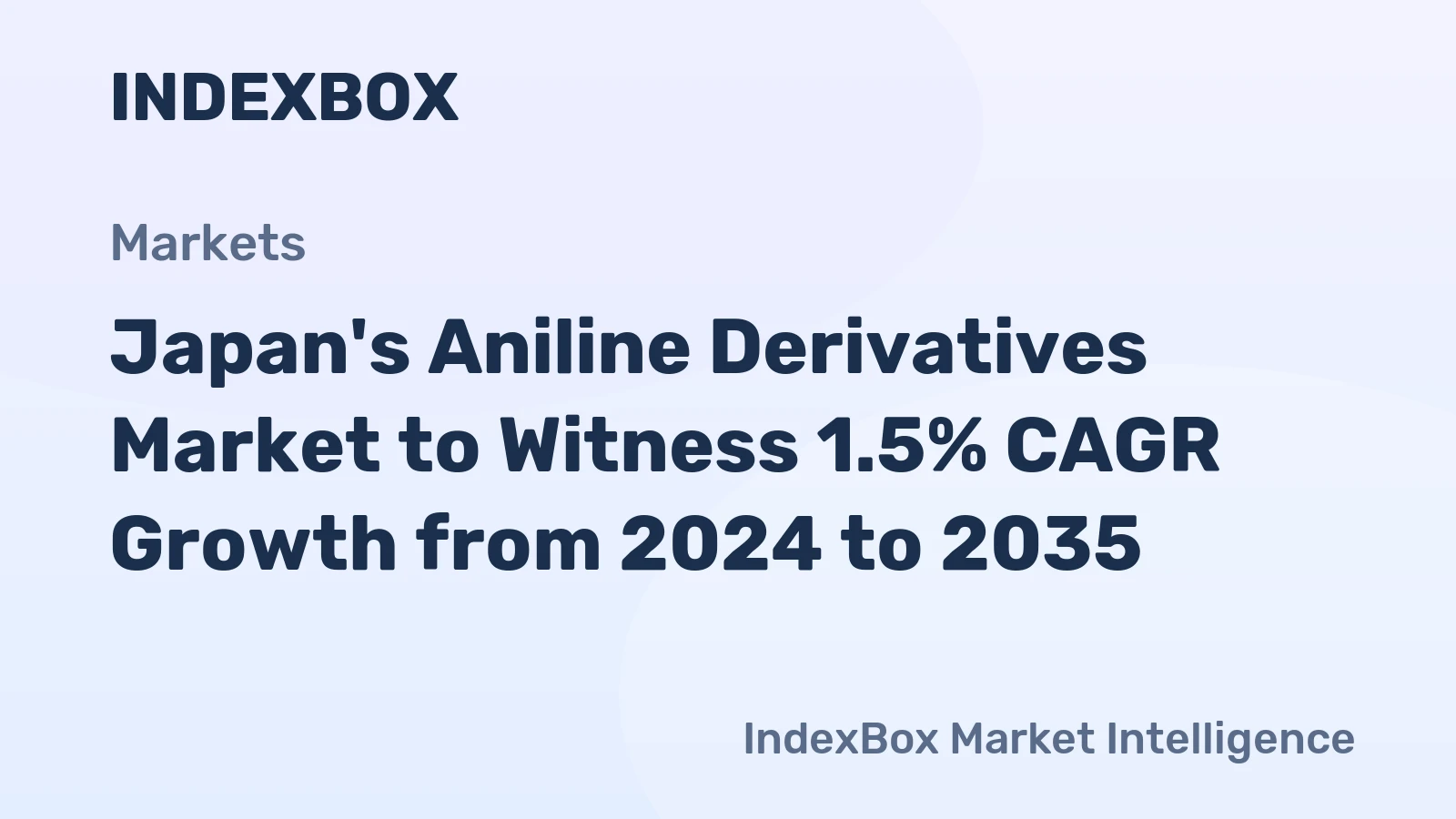 Japan's Aniline Derivatives Market to Witness 1.5% CAGR Growth from 2024 to 2035