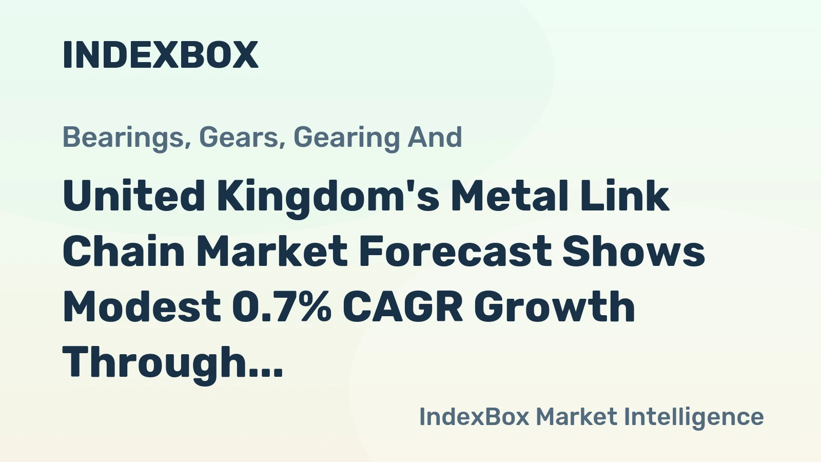 United Kingdom's Metal Link Chain Market Forecast Shows Modest 0.7% CAGR Growth Through 2035
